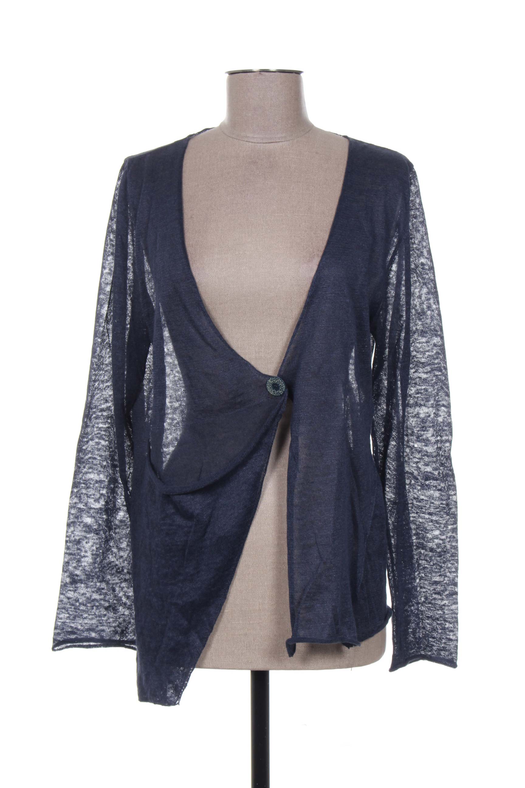 Crea Concept Cardigans Femme De Couleur Bleu En Soldes Pas Cher 1199249 ...